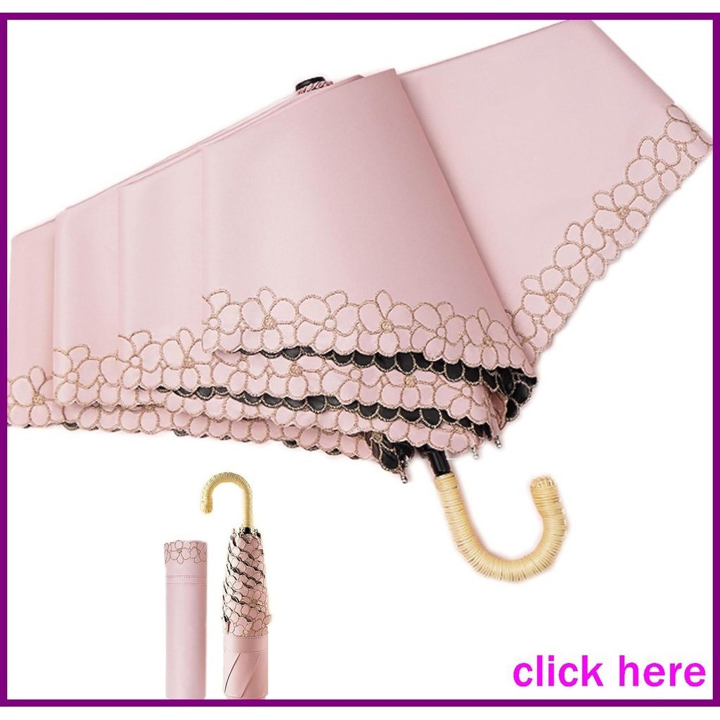 [click here]Parasol Folding Umbrella, Ultra Lightweight, 174g/194g, UV Protection, Heat ...