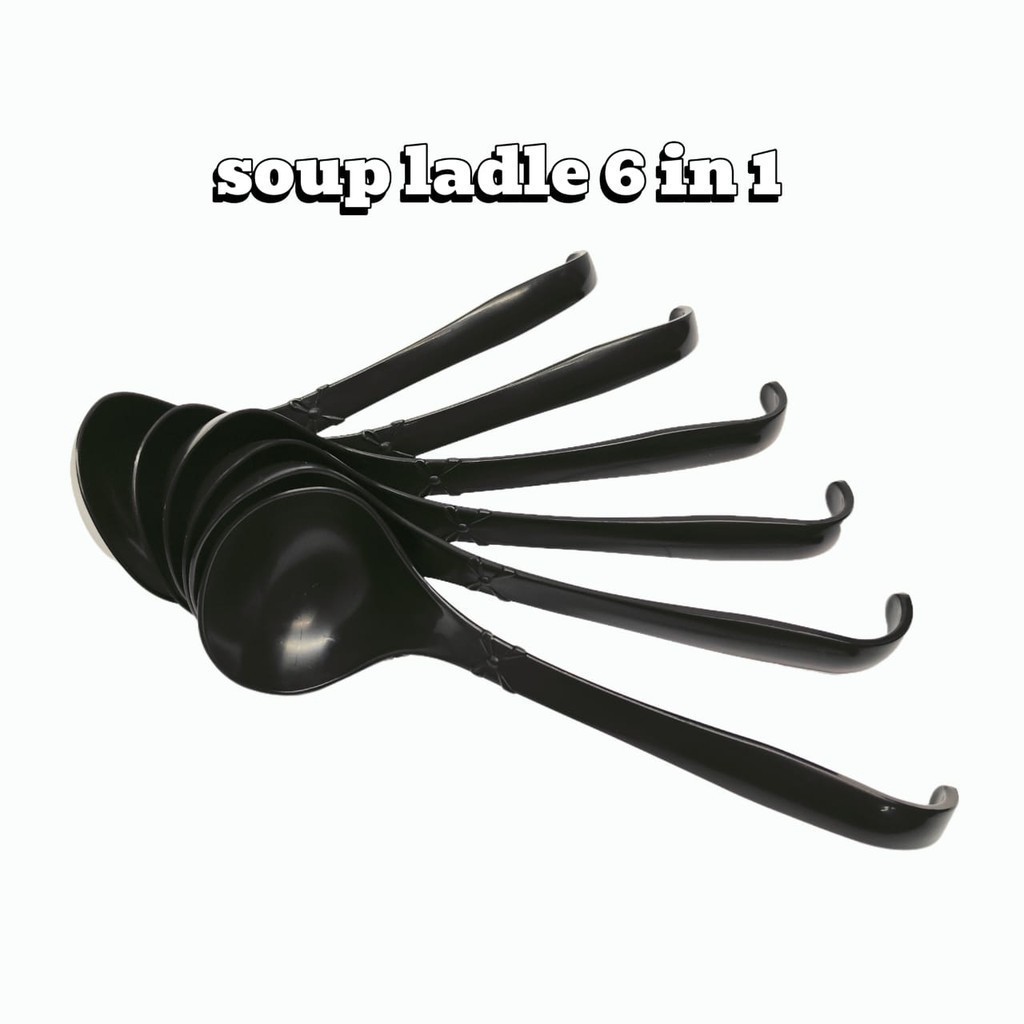 JT5568 PLSTICS SOUP LADLE-6IN1/SENDUK SUP PLASTIK 6 DALAM 1 (APPLELADY ...