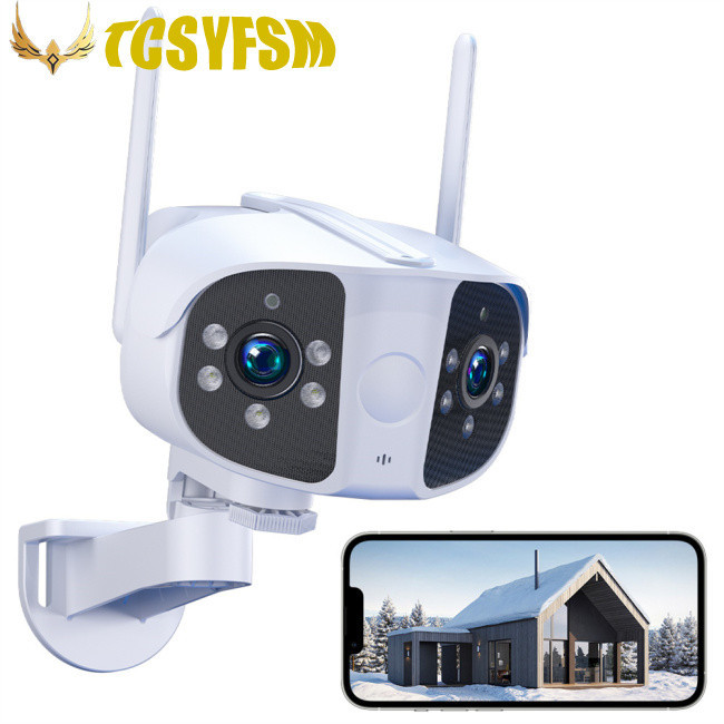 Tcsyfsm K13 Security Cameras 180° Wide Viewing Angle Motion Detection ...