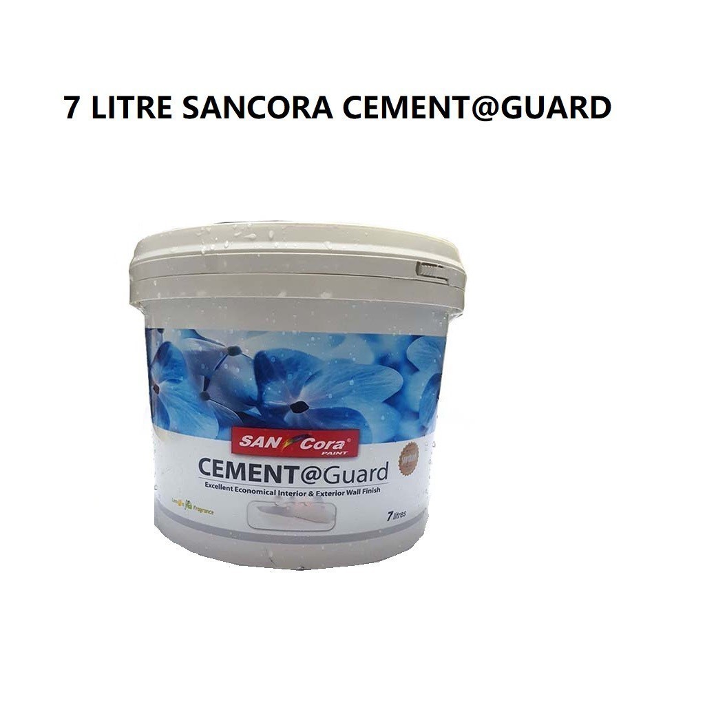 7 Litre Sancora Cement@Guard Paint Interior & Exterior Wall / Cat Rumah | Shopee Malaysia