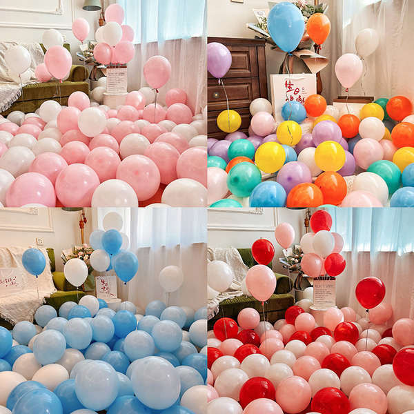 Balloon Stick Balloon Decoration Set Balloon Birthday Set Belon Warna Macaron Hiasan Perkahwinan