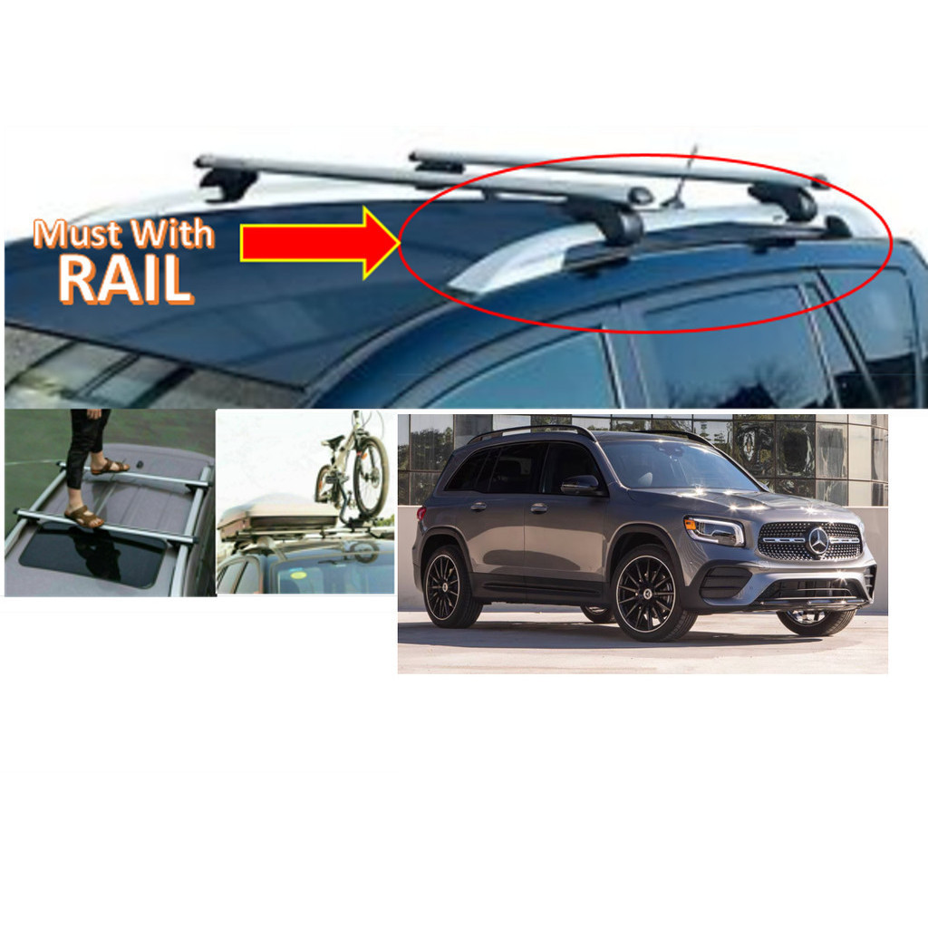 JYK Mercedes Benz GLB-Class 5 Seater (2020-Present) Aluminium Roof carrier Cross Bar Roof Rack ...