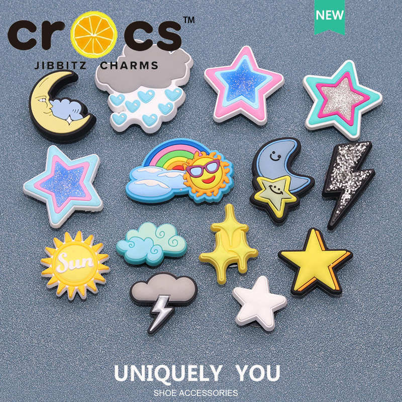Jibbitz cross Shoe Buckle Hole Shoe Accessories Weather Series Rainbow ...