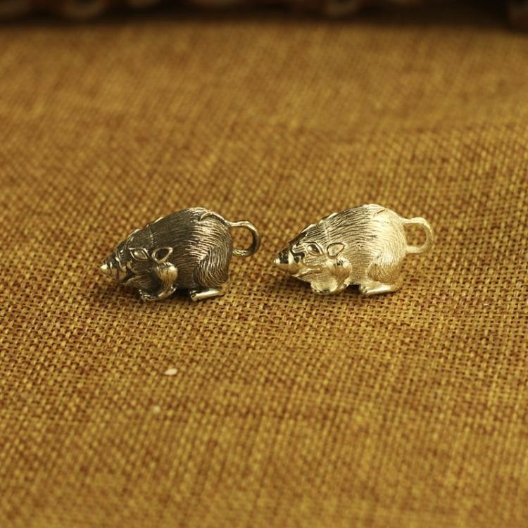 S999 Sterling Silver Spit Treasure Rat Zodiac Jewelry Tantric Dharma ...