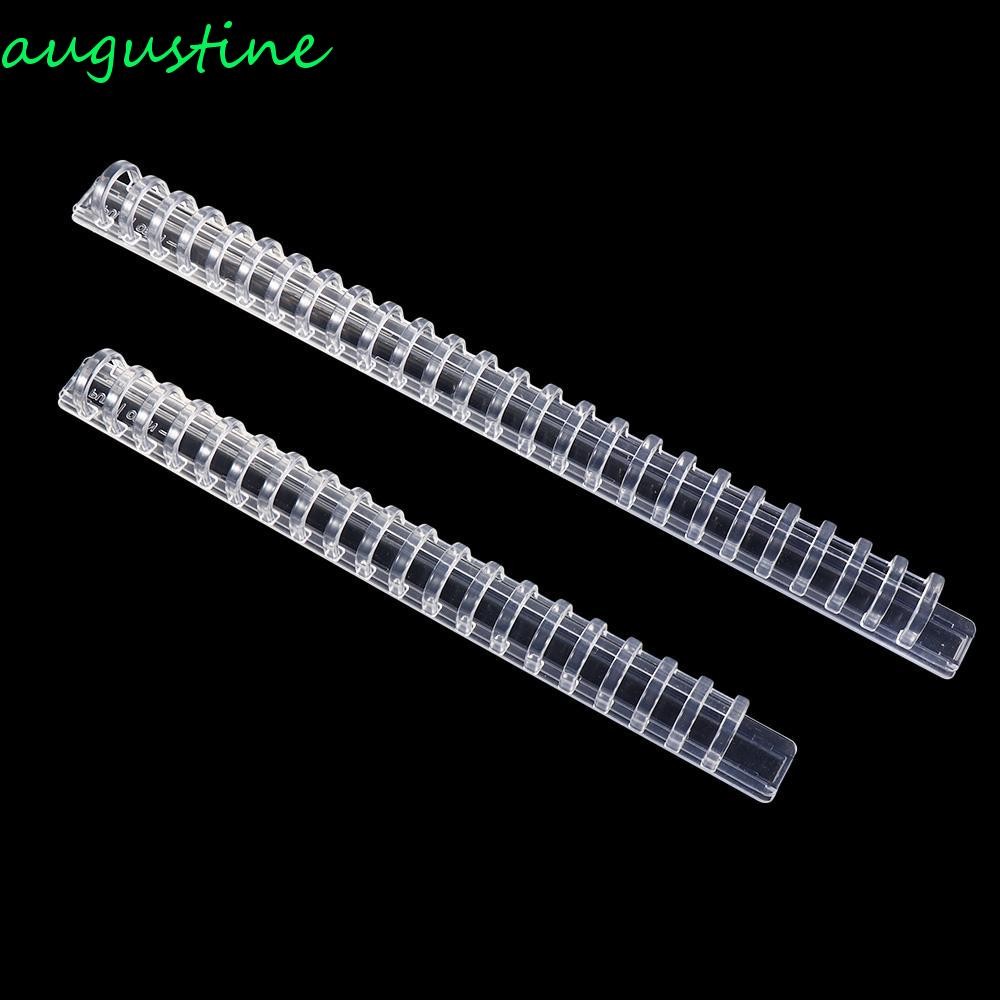 AUGUSTINE Loose Leaf Book Binder Rings Push-pull Transparent Paper ...