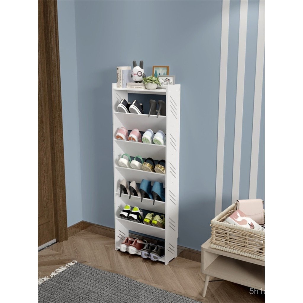 Simple Mini Shoe Rack Small Narrow Door Household Multi-Layer New Style ...