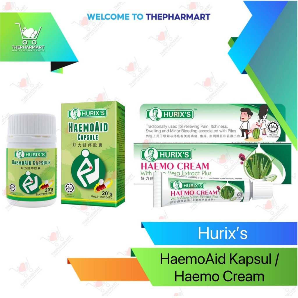 Hurix's Aloe Vera Haemocare (Tablet / Cream Plus) Hurix's HaemoAid ...