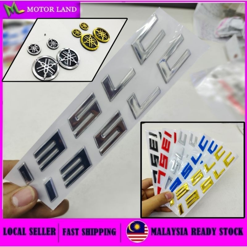YAMAHA LC135 135LC FI V1 V2 V3 V4 V5 V6 V7 V8 3D EMBLEM STICKER LOGO ...