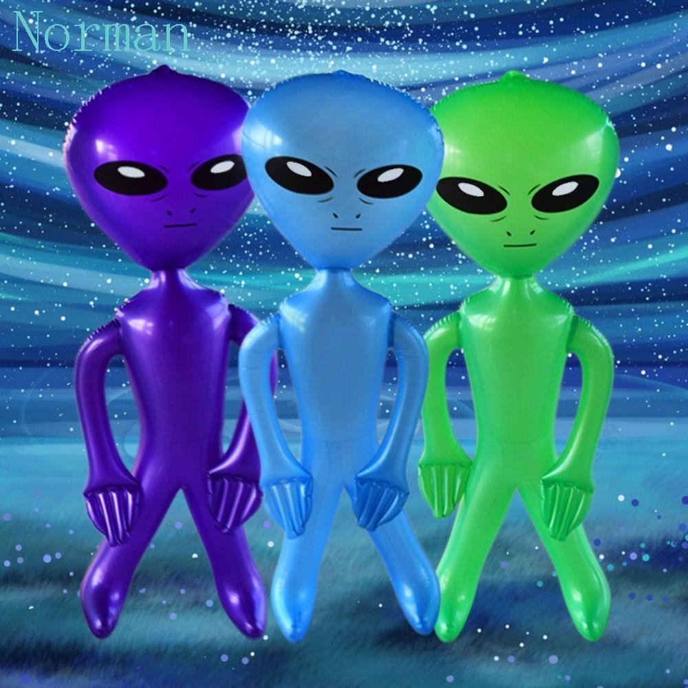 NORMAN Inflatable Alien Toy Kids Favorite For Festival Cute Halloween ...
