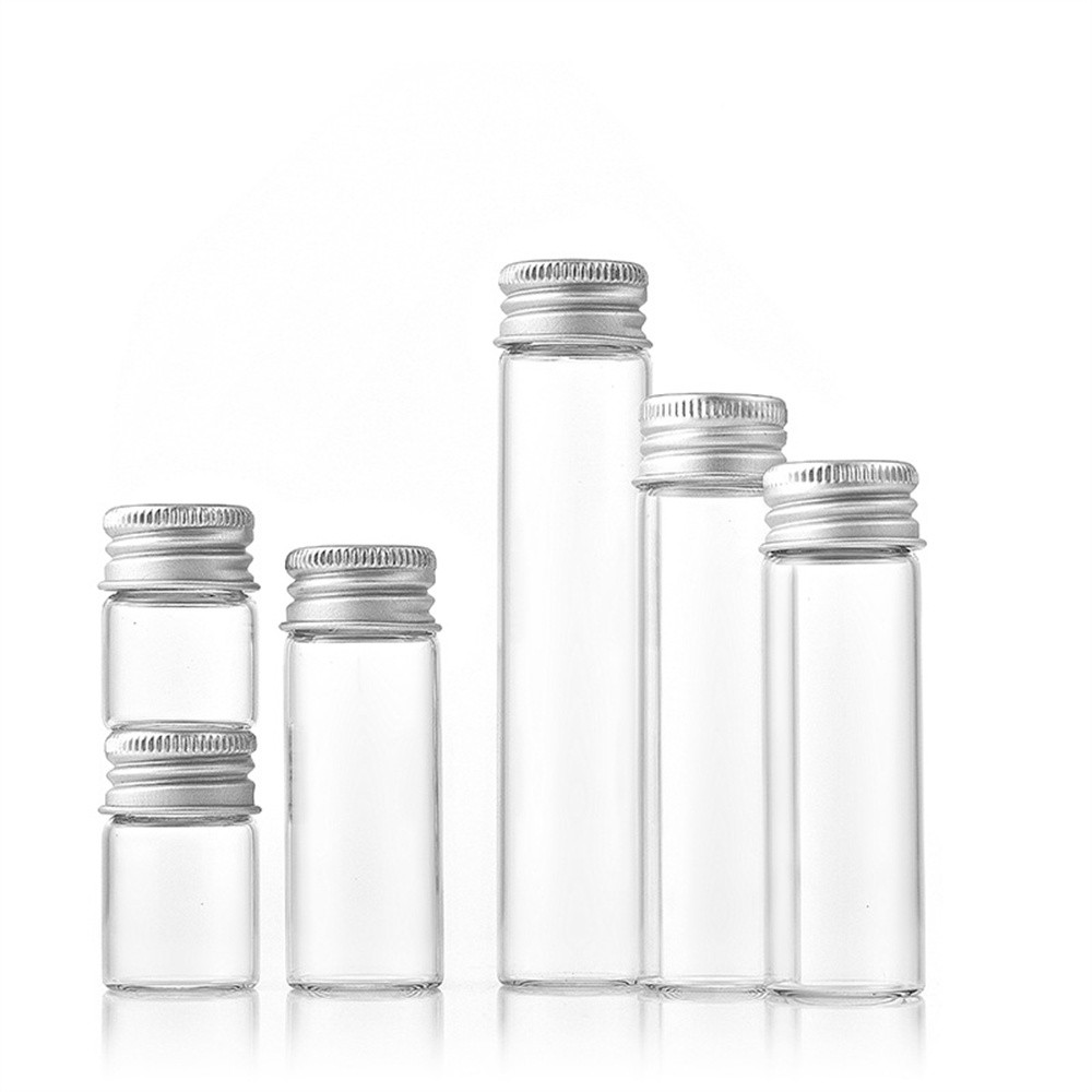 15/25/60/80/100ml Vials Small Mini Tiny Glass Bottles Screw Top ...