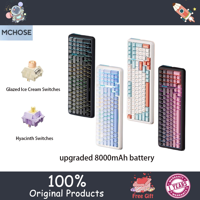 MCHOSE K99 V2 Customizable Gaming Mechanical Keyboard with Wireless and Bluetooth | Shopee Malaysia