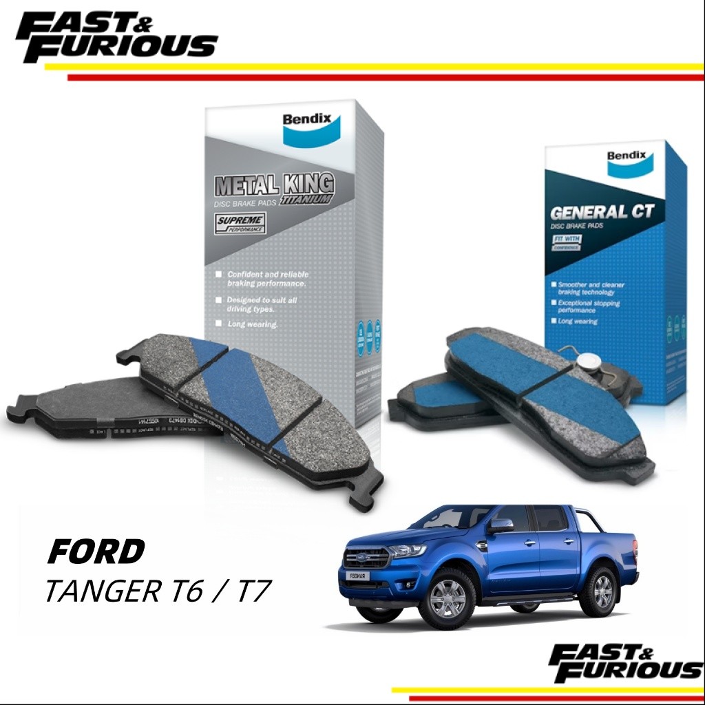 Ori Bendix Brake Pad - Ford Ranger T6 / T7 Bendix Metal King / General ...