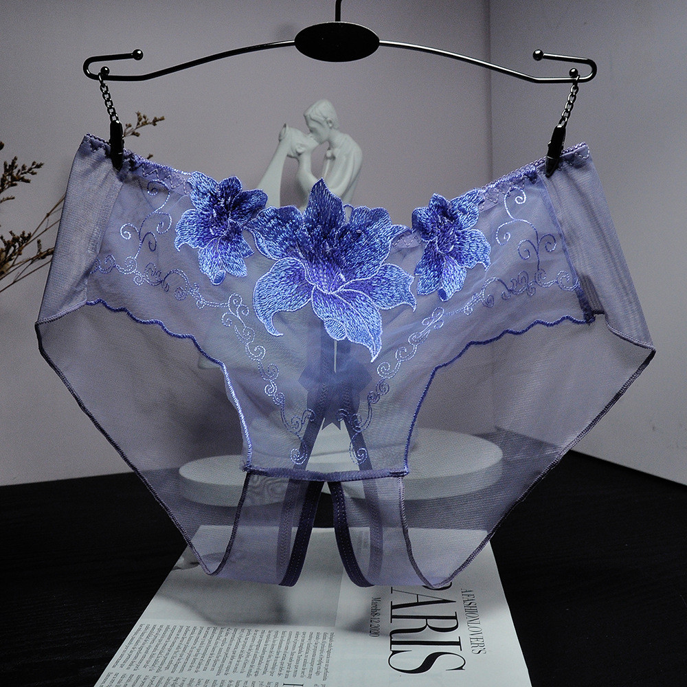 Transparent Transparent Sexy Open Crotch Free Take-off New Lace Panties ...