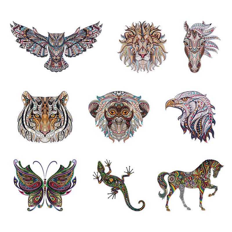 Lion Pattern Car Glass Car Sticker Transparent Sticker Mahawk Church ...