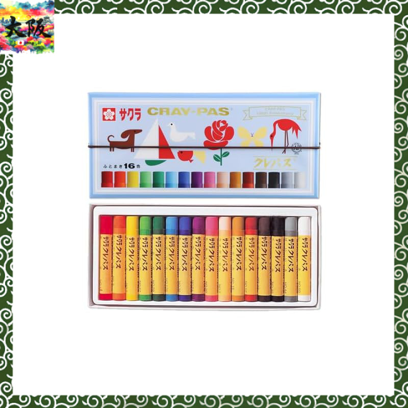 Sakura Craypas Crayons 16 Colors with Rubber Band 100th Anniversary ...