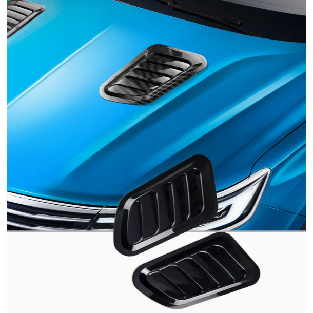 【2pcs】Car Bonet Vent Intake Air Flow Fender Hood Scoop Diffuser Perodua ...