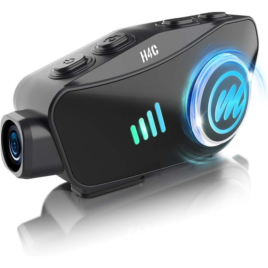 Motorcycle Helmet Headset with Camera, MOMAN H4C with a 1080p camera ...