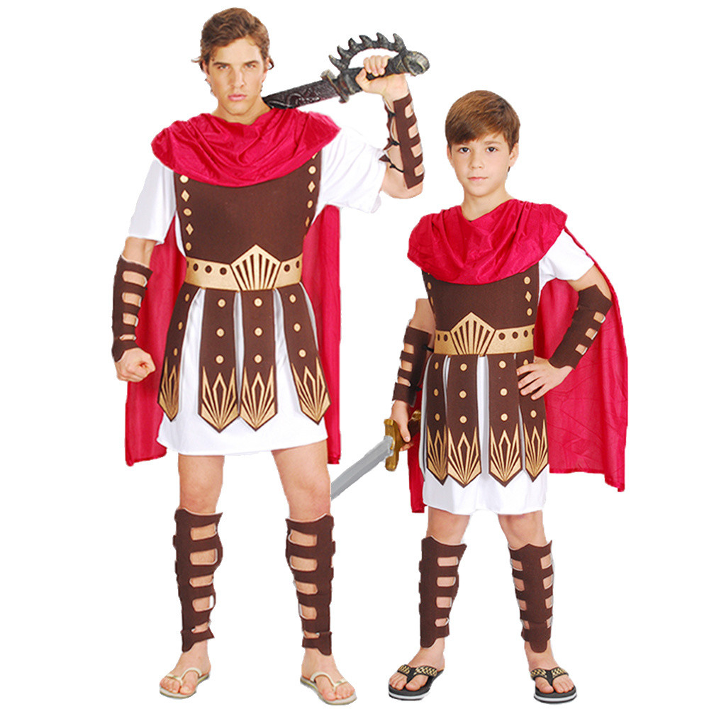 adult kids spartan costume royal guard costume Medieval Spartan ...