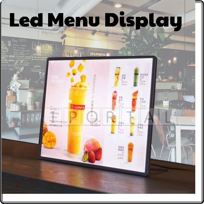 A3 A4 LED Light Menu Restaurant Display Board Stand Countertop Backlit ...