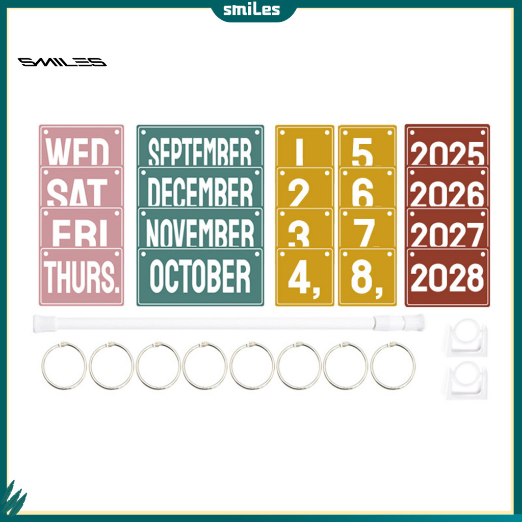 smiles| Easy Installation Flip Calendar Boho Flip Calendar Bulletin ...