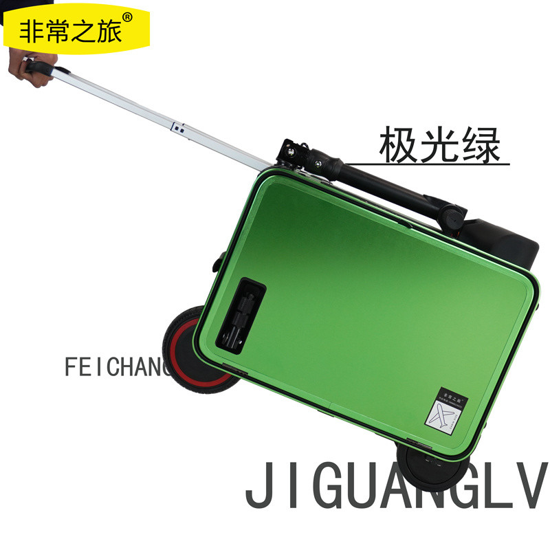 Electric Suitcase Trolley Case Cycling Boarding Case Travel ...