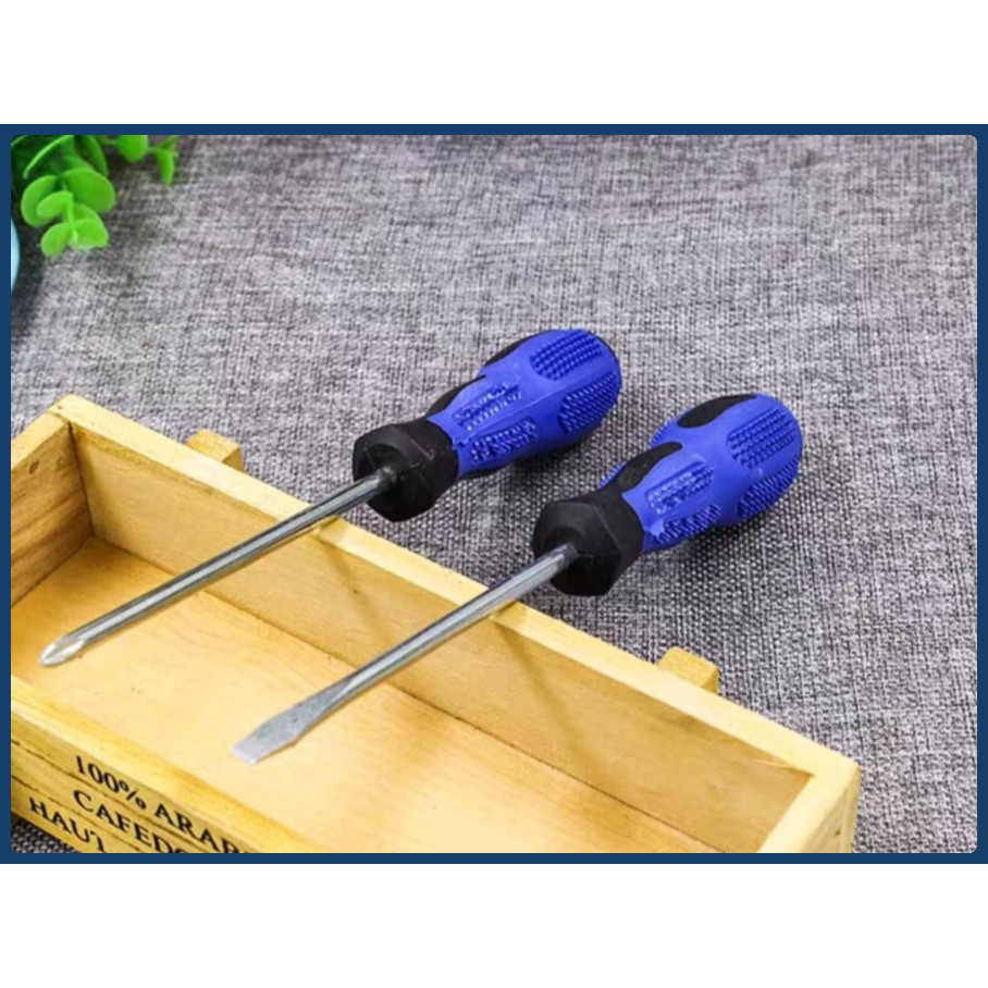 Rubber Handle Screwdriver Drivers Philips Slotted Tips 橡膠手柄螺絲刀起子飛利浦開槽尖端 ...