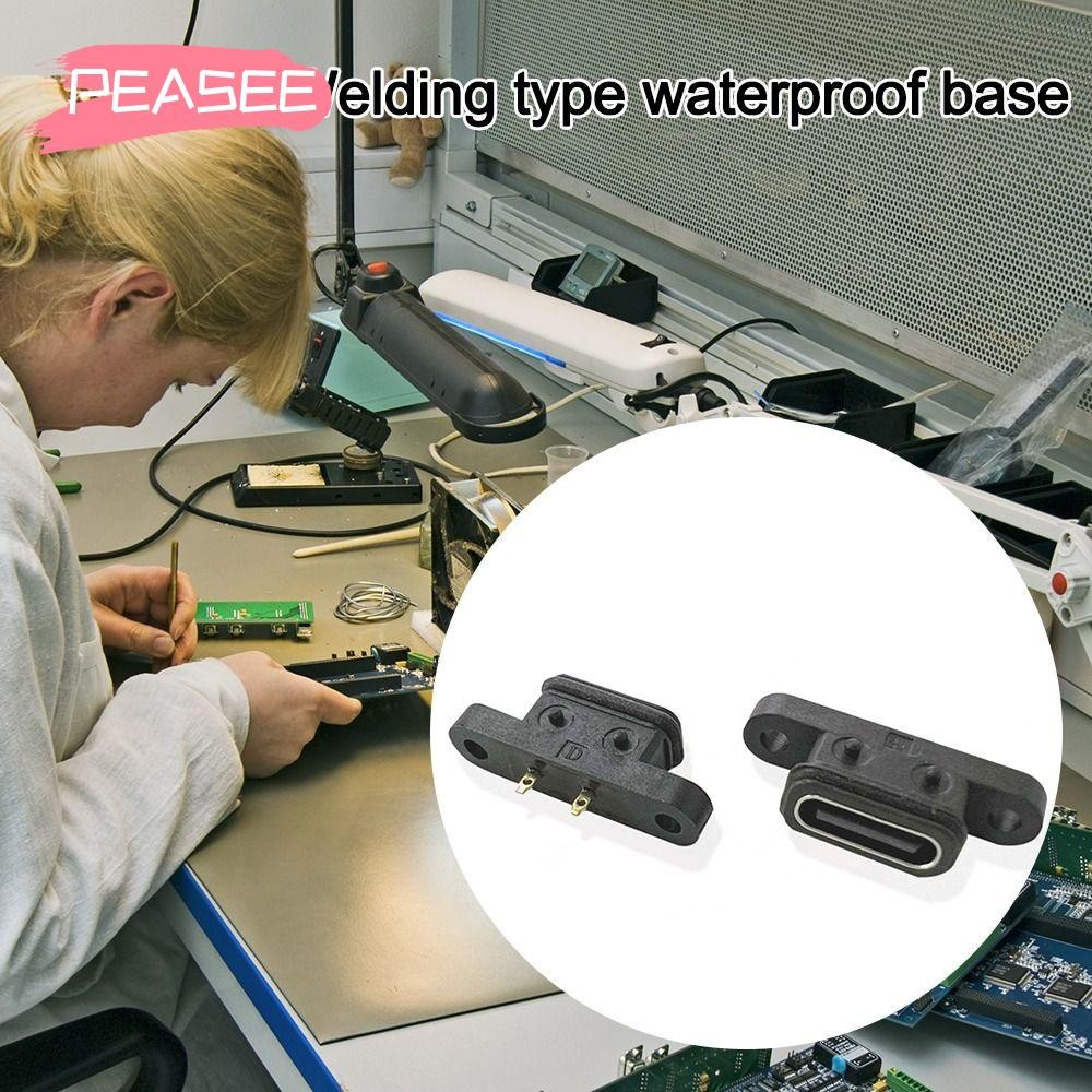 [PEASEE] USB Connector, 2P Type-C TYPE C 2Pin Female USB C Socket, Intelligent Robot Charging ...