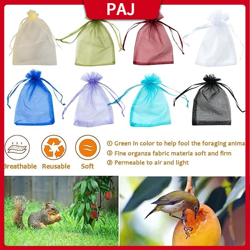50pcs Fruit Protection Bags Pest Control Anti-Bird Garden Netting ...