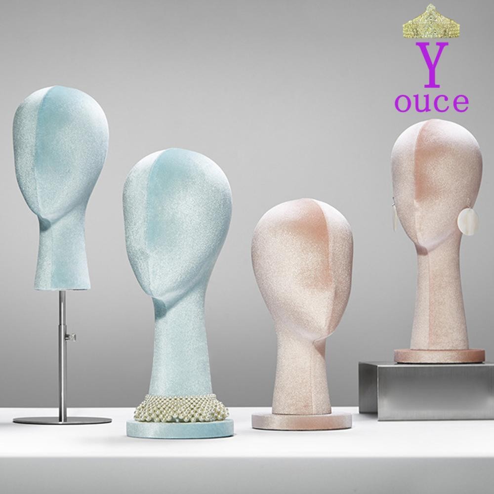 YOUCE Wig Stand, DIY Decoration Velvet Fabric Cover Mannequin Head ...