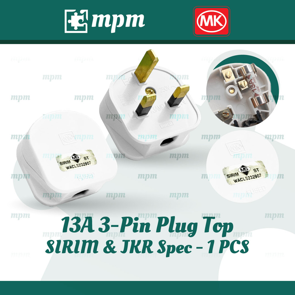 MK 13A Plug Top Palam Kuasa Berkualiti SIRIM Approved & JKR ...