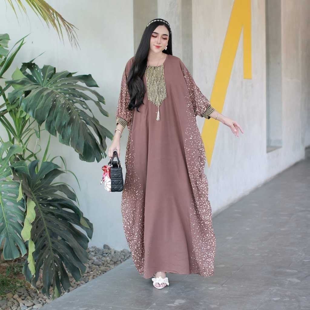 Women's Sultan Batik Kaftan Jumbo Lace Patchwork Motif Busui Latest ...