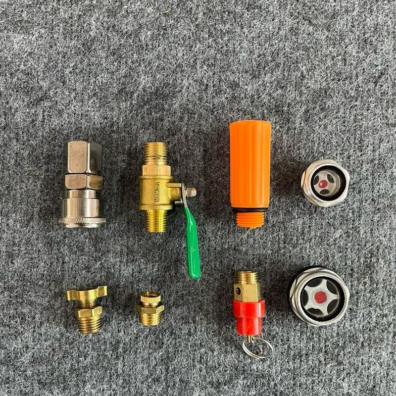 Air compressor accessories: internal thread connector, ball valve ...