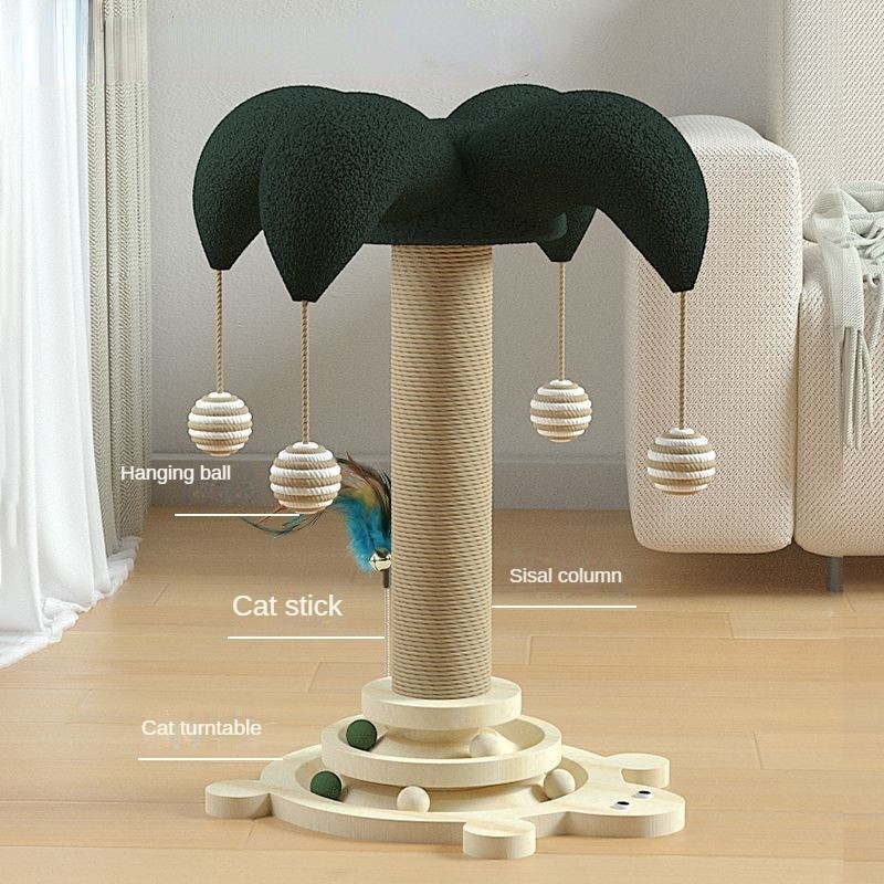 Scratching Pole Heightened Vertical Cat Scratch Board Sisal Cat Scratch ...