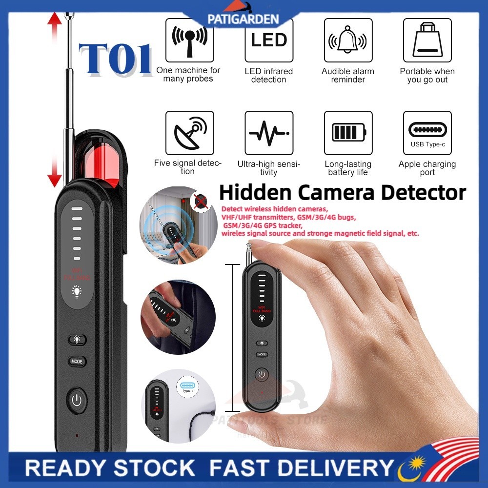 NEW T01 Hidden Camera Detector Wireless Anti Spy Hidden Camera Detector ...