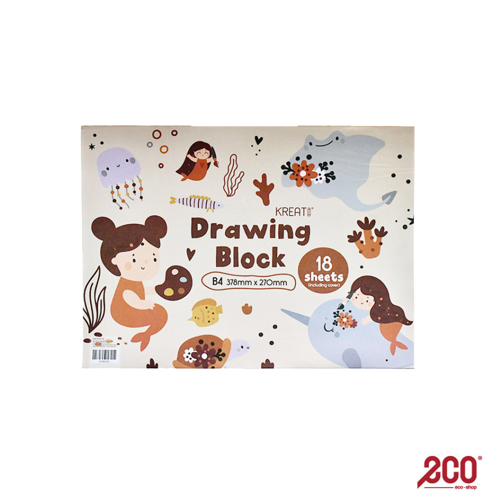 Eco Shop Drawing Book 18 Sheets 100 GSM - AD-L008-T01-02 - AD-L008-T01 ...