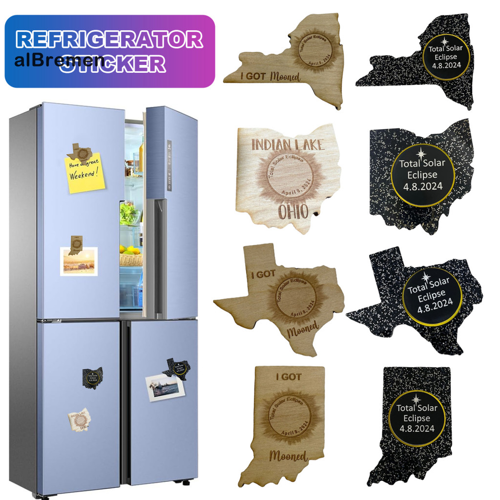 (New) Solar Eclipse Magnet 2024 Solar Eclipse Refrigerator Magnet 2024 ...