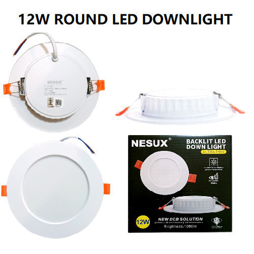 NESUX MTR 150/12W Round LED Downlight / Panel Light [6500K] | Shopee Malaysia