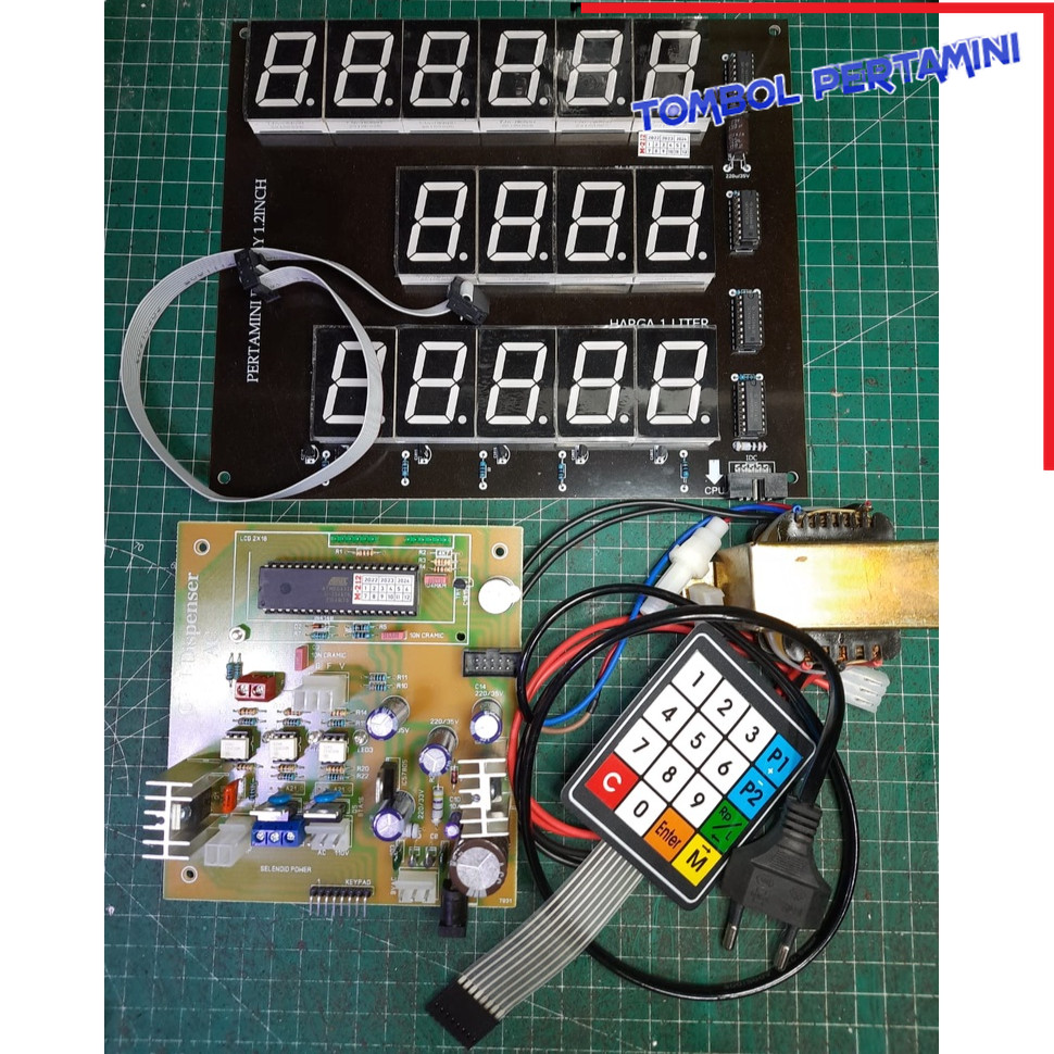 Pom Mini Display CPU Set 7 Segments + Custom Keypad 12V 2A Transformer ...