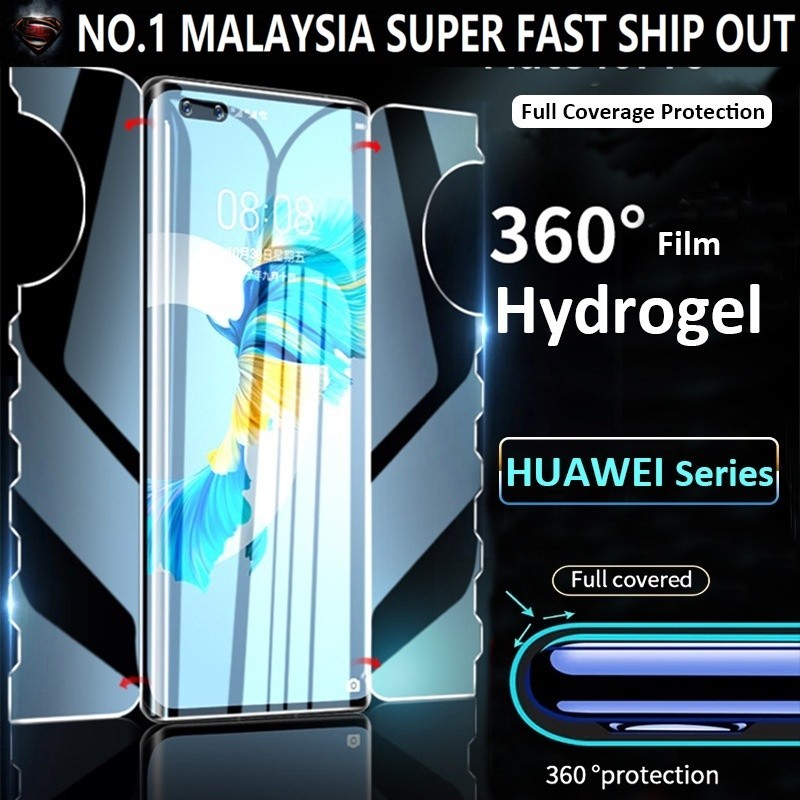 SP 360° Full Cover Hydrogel Film For Huawei P50 P40 P30 Pro Mate 30 40 Pro Honor 70 60 50 Pro ...