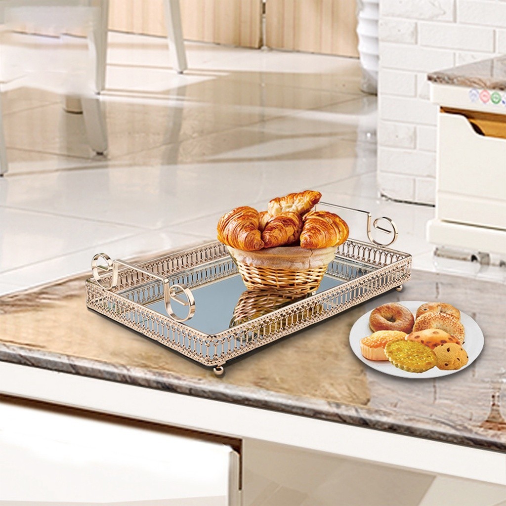 bekas kuih raya Serving Tray Rectangular Food Fruits Plate | Shopee ...