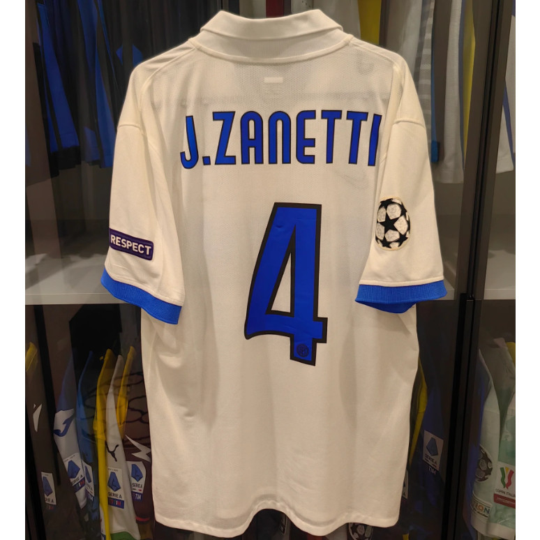 09-10 Inter Milan J.ZANETTI ETO'O MILITO Top Quality Away Retro ...