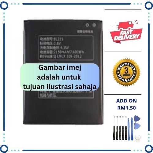 BATTERY LNV A785E / LNV A858T / LNV A858 / LNV A708T / LNV A620T / 628T ( BL-225 ) | Shopee Malaysia