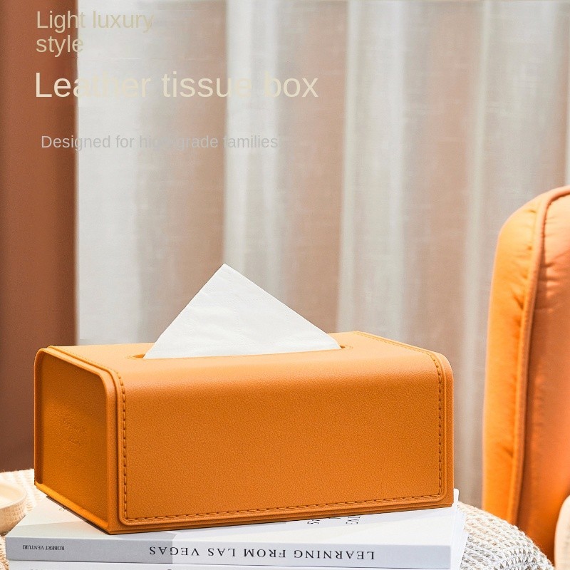 Simple Plastic Leather Texture Texture Tissue Box Restaurant Coffee ...