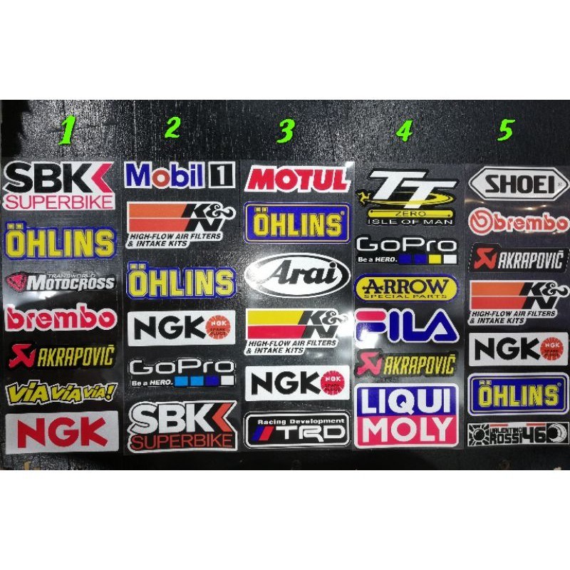 STICKER Reflective Motorcycle Side Strip Bike Helmet Sticker Car ...