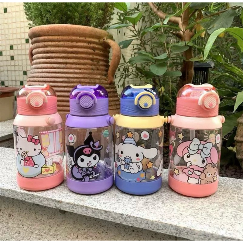 Ocean_Sanrio & Labubu Water Bottle BPA FREE With Straw 600/700ml ...