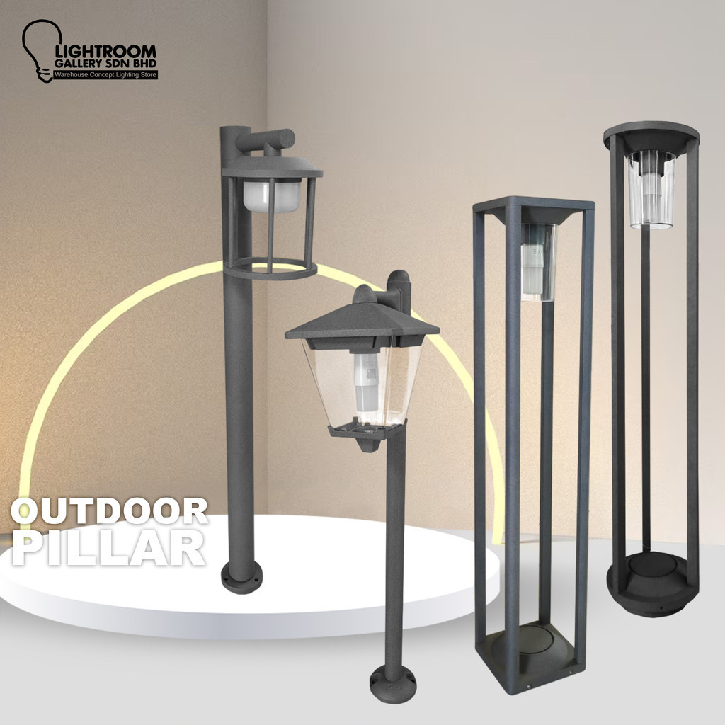 Outdoor Garden Light Bollard Lampu Taman Weather Proof Outdoor Bollard ...