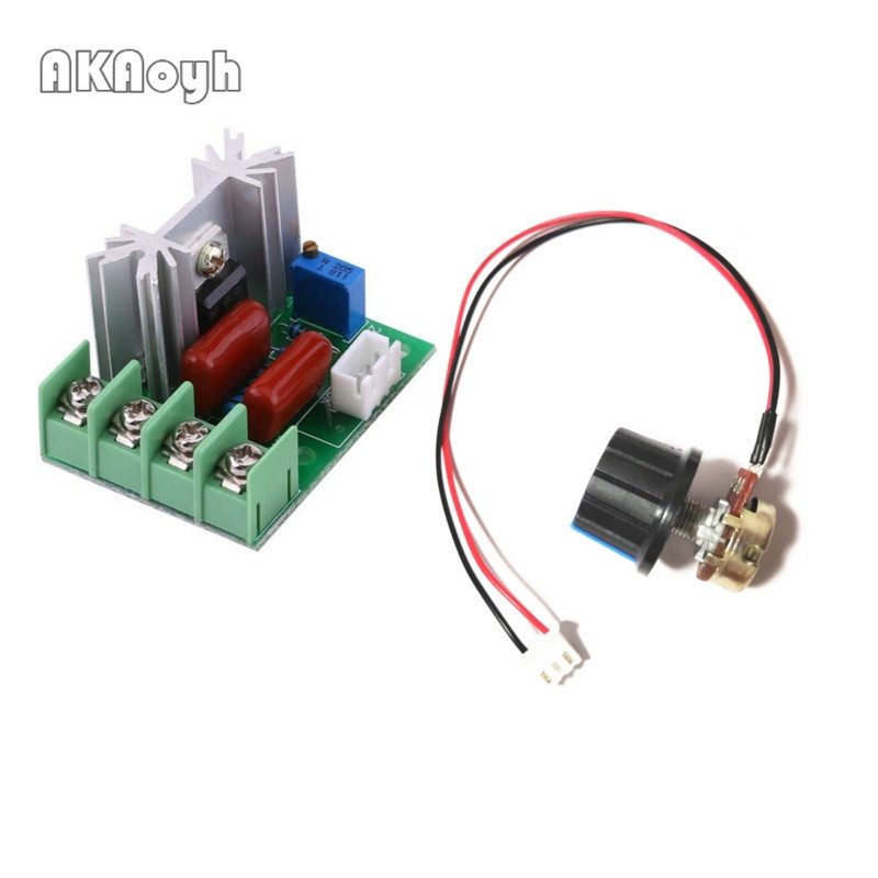 AC 220V 2000W High Power SCR Voltage Regulator Dimming Dimmers Motor Speed Controller Governor ...