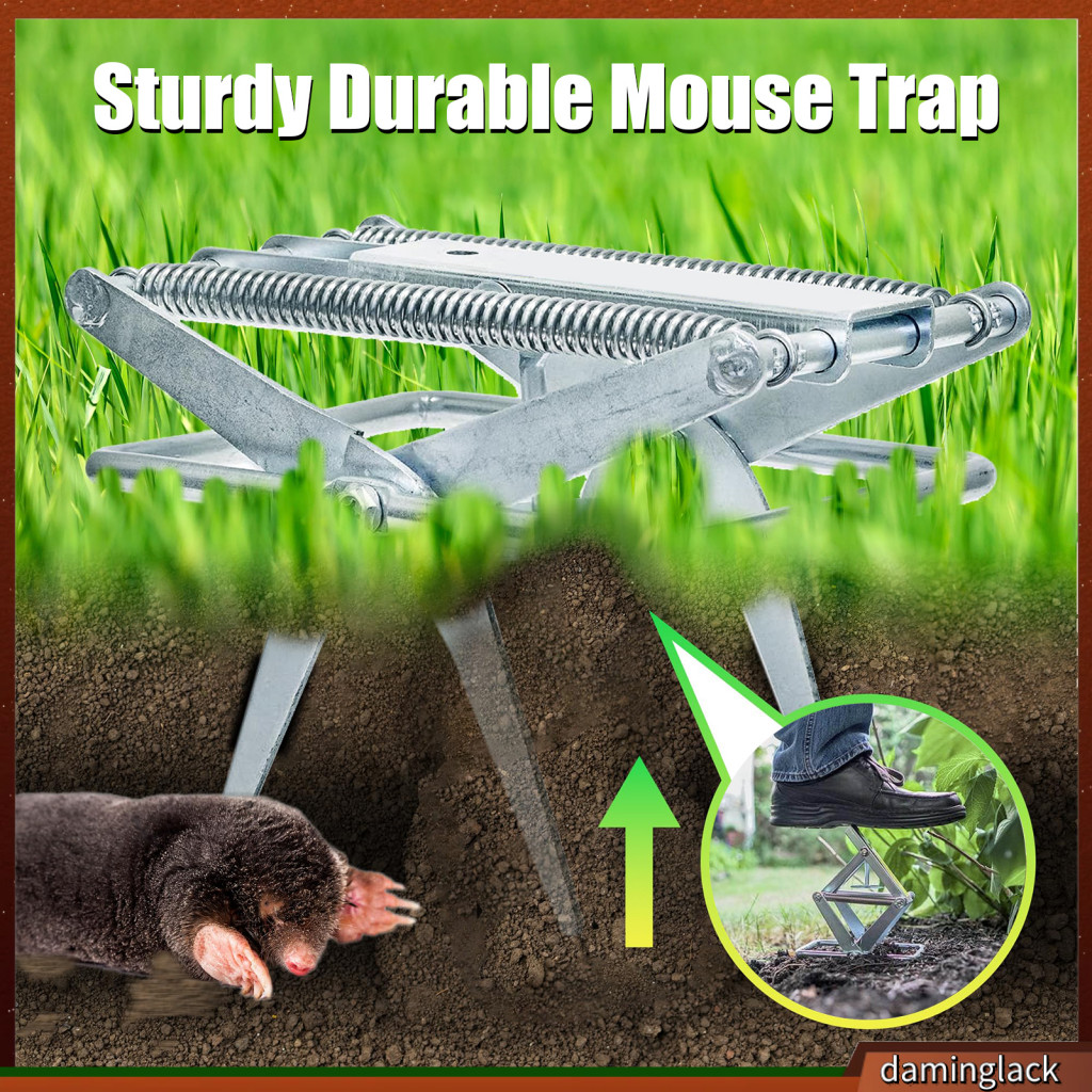 daminglack* Mole Scissor Trap Mouse Trap Effective Galvanized Steel ...