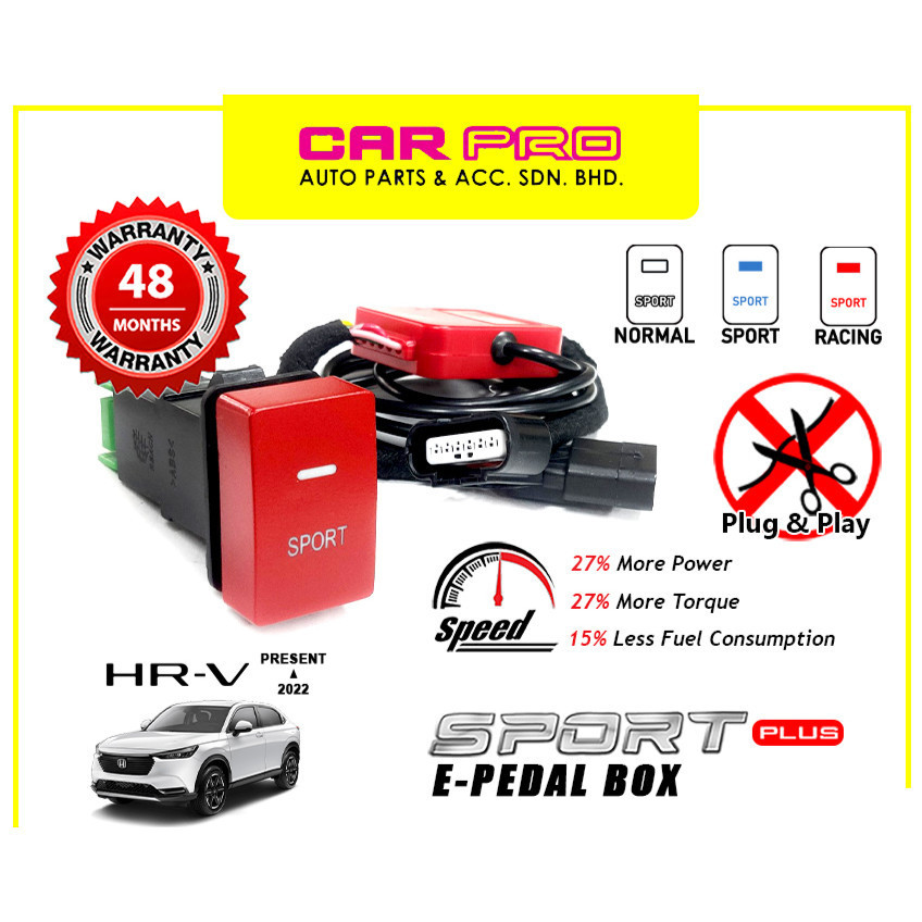 Honda HRV 2022 - Present EASYCAR E-Pedal Sport Plus Box Accelerator Pedal Car Electronic ...