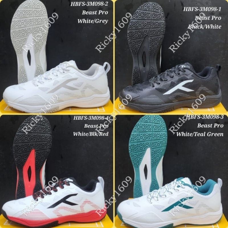 Hundred BEAST PRO BADMINTON Shoes (X-CUSHION - ACTIVE GRIP) - ORIGINAL ...